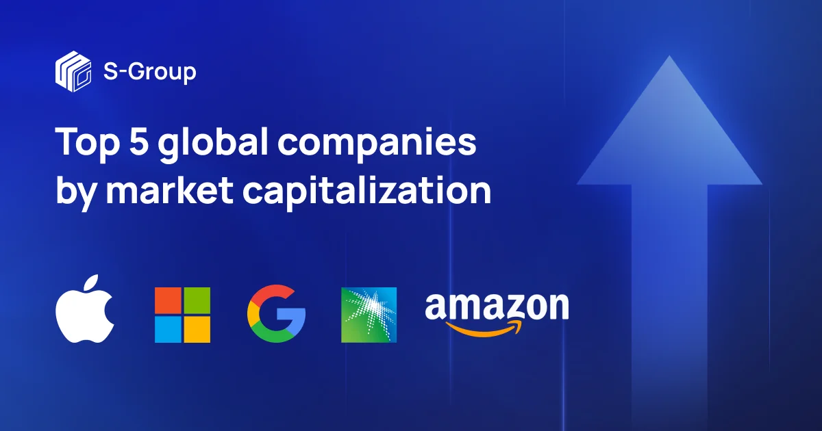 Top 5 global companies by market capitalization